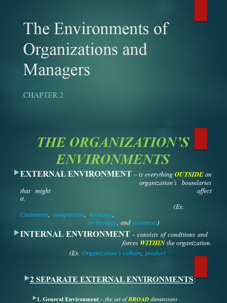 Influences on Organizational Environment | PDF | Business | Business ...