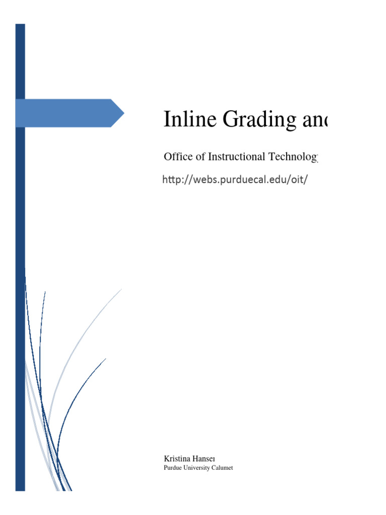 Inline Grading and Assignments 2016 | PDF | Rubric (Academic) | Educational Technology