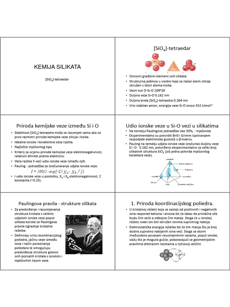 03SILIKATI SiO4TETRAEDAR | PDF