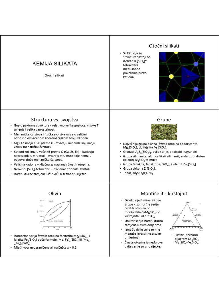 05silikati Nezosilikati | PDF