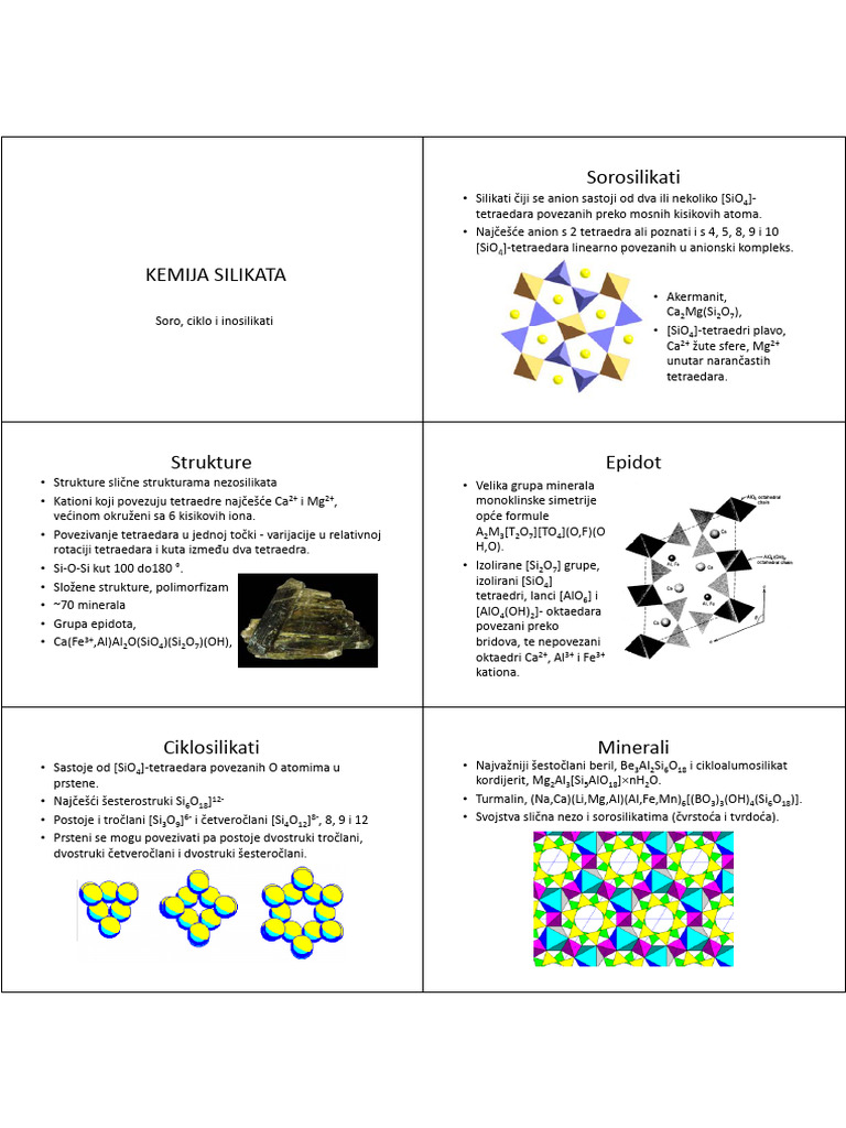 06silikati Sorocikloinosilikati | PDF