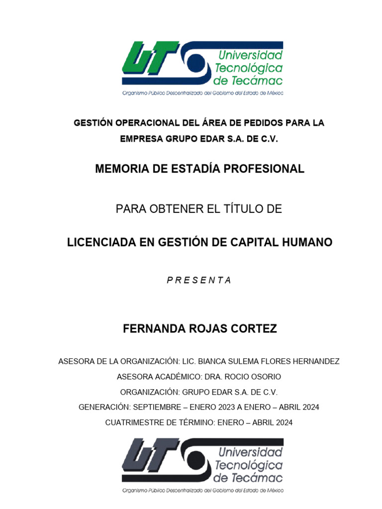 Gestion Operacional Del Area de Pedidos-2 | Descargar gratis PDF ...