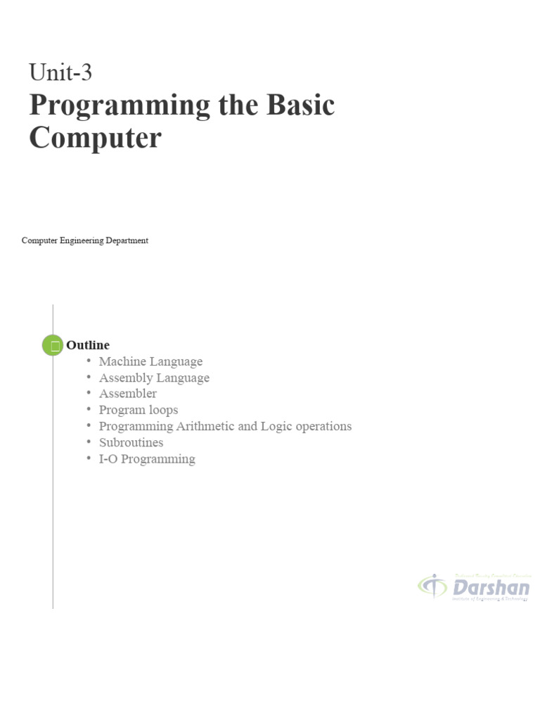 COMPUTER ORGANISATION AND ARCHITECTURE | PDF | Assembly Language | Computer Program