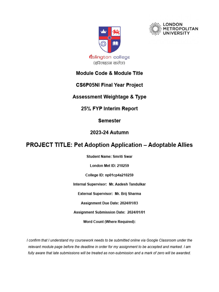 Smriti Swar - Brij - Sharma Interim Report | PDF | Use Case | Software Development Process