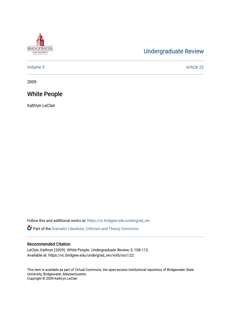 White People | PDF | Whiteness Studies | Racism