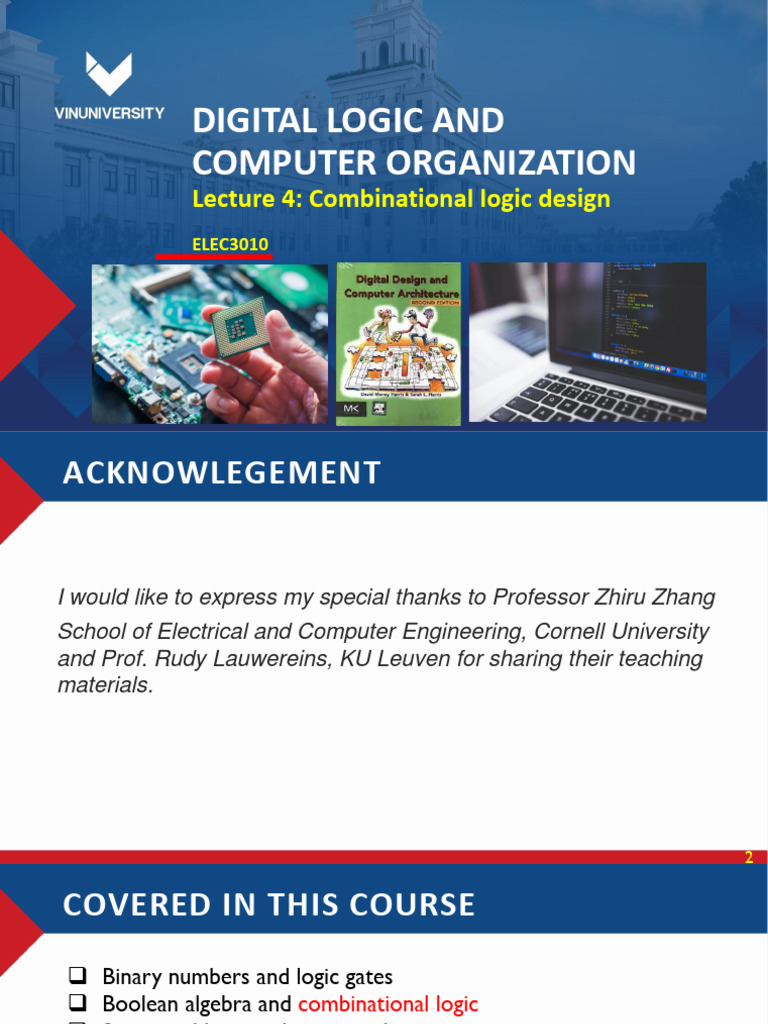 DigitalLogic ComputerOrganization L4 CombinationalLogic Handout | PDF ...