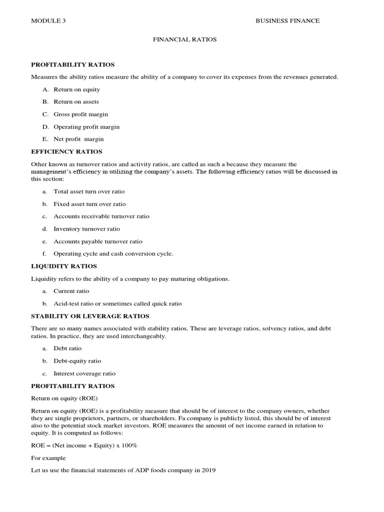 Business-Finance-Module 3 | PDF | Equity (Finance) | Revenue
