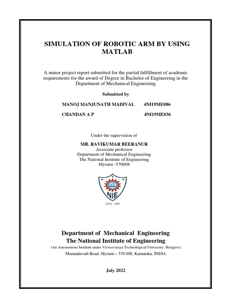 final 1 pdf | PDF | Kinematics | Matlab final 1 pdf | PDF | Kinematics | Matlab