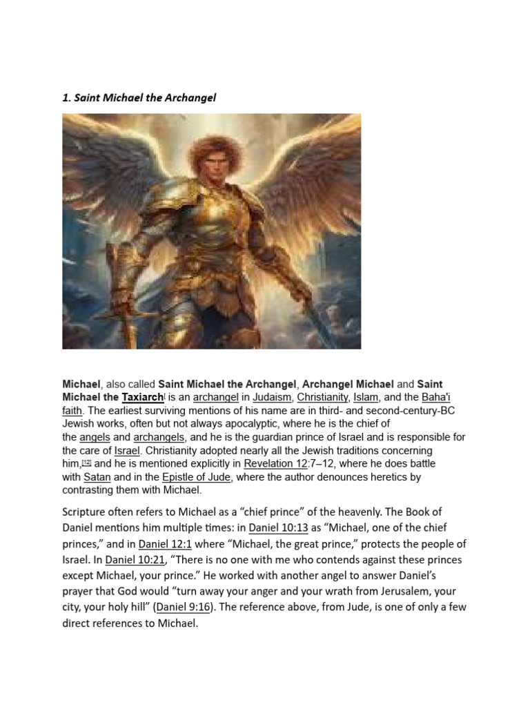 7 Archangels | PDF | Archangel | Michael (Archangel)