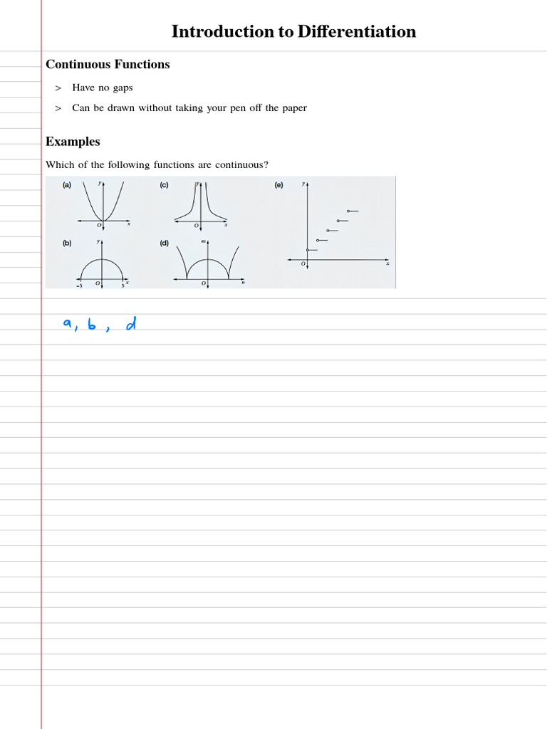 Intro To Differentiation | PDF | Speed | Tangent