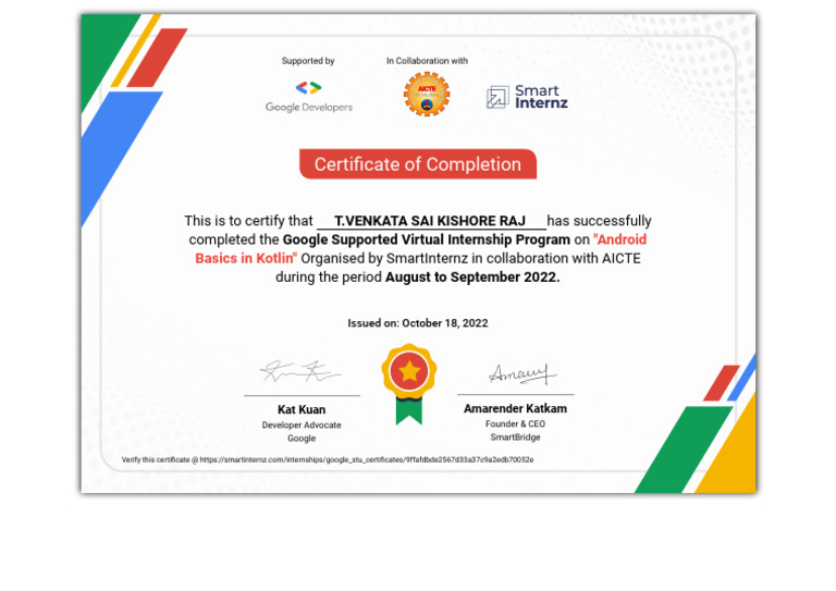 Certificate - Google | PDF