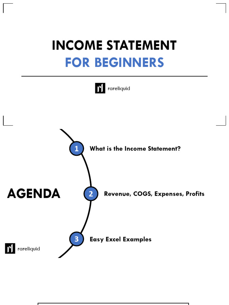 Income Statement For Beginners | PDF | Revenue | Income Statement