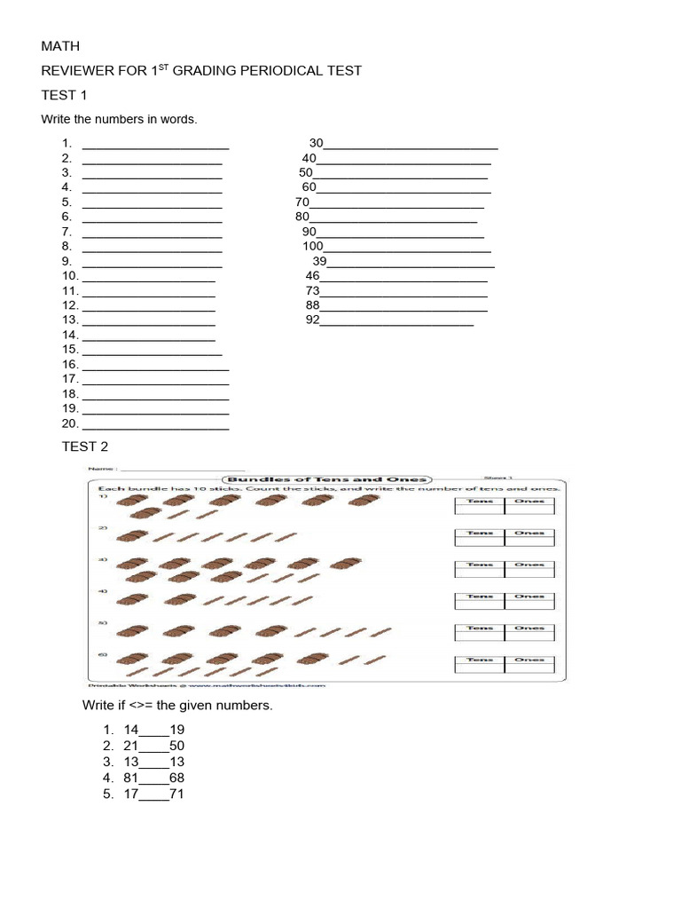 1st Periodical Test Reviewer | PDF | Senses | Taste