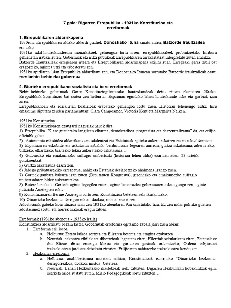 7-12.gaiak Laburpenak | PDF