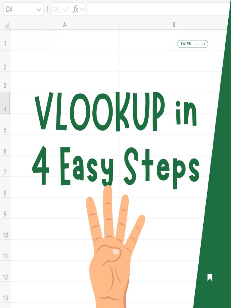 VLOOKUP Explained in 4 Easy Steps | PDF
