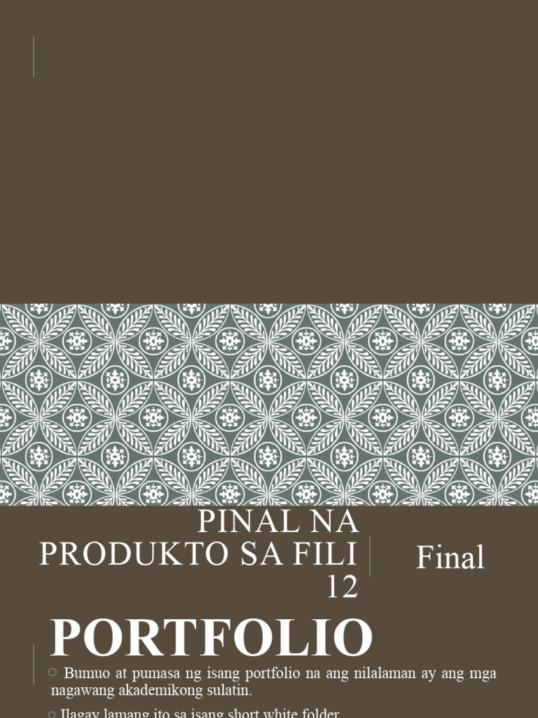 Product Filipino Format | PDF