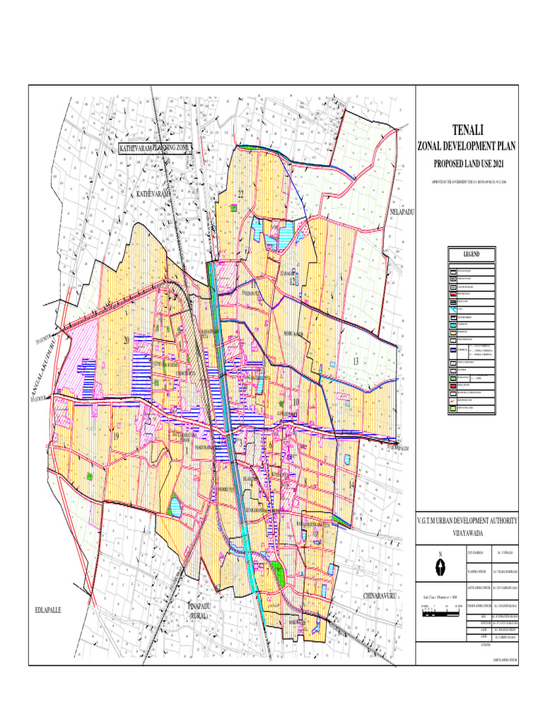 Tenali Proposed Landuse Map - 29!08!06-Model | PDF