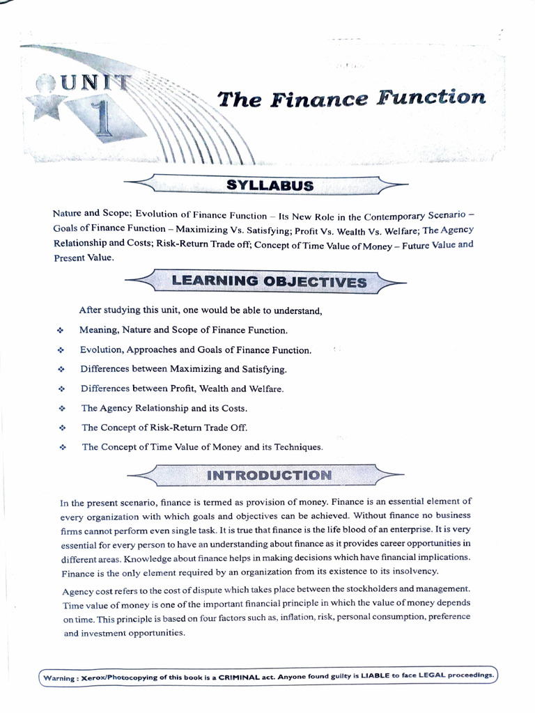 FM Unit 1 | PDF