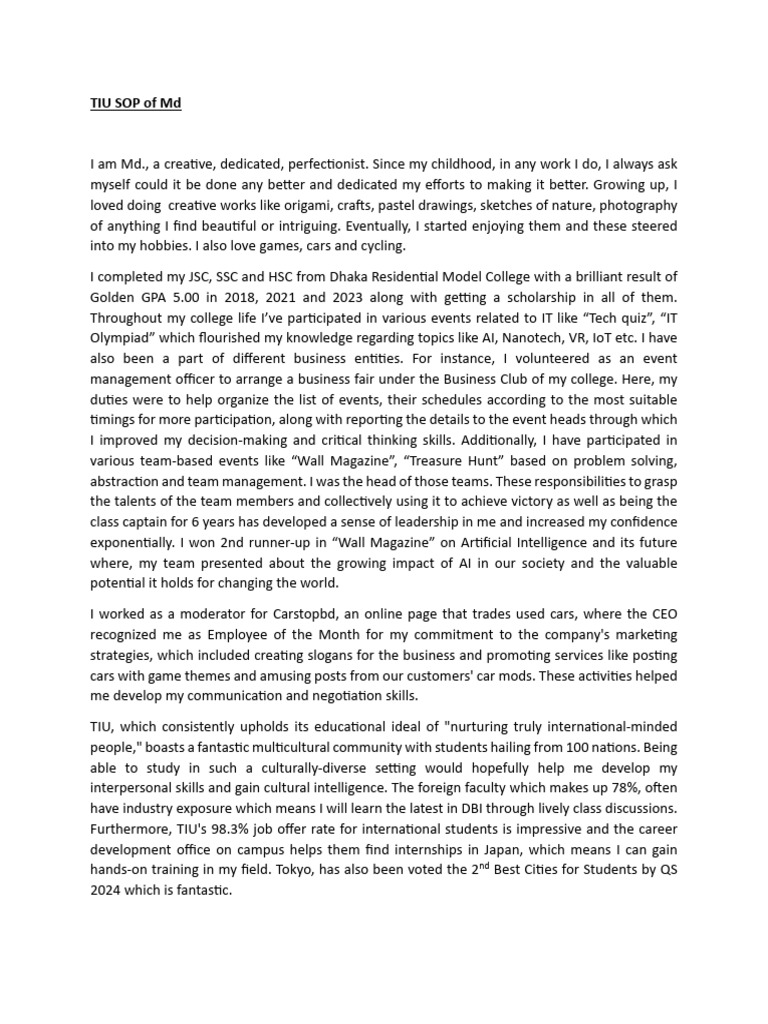 TIU Finalized Essays | PDF | Cognition | Learning