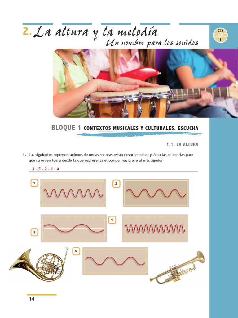 U02 - Solucionario Cuaderno U | PDF | Viola | Sonido