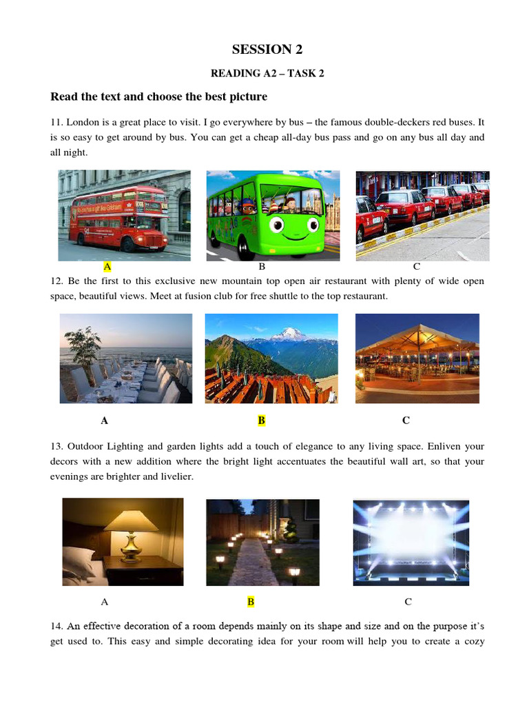 READING TASK 2-Bai Làm | PDF | Bus