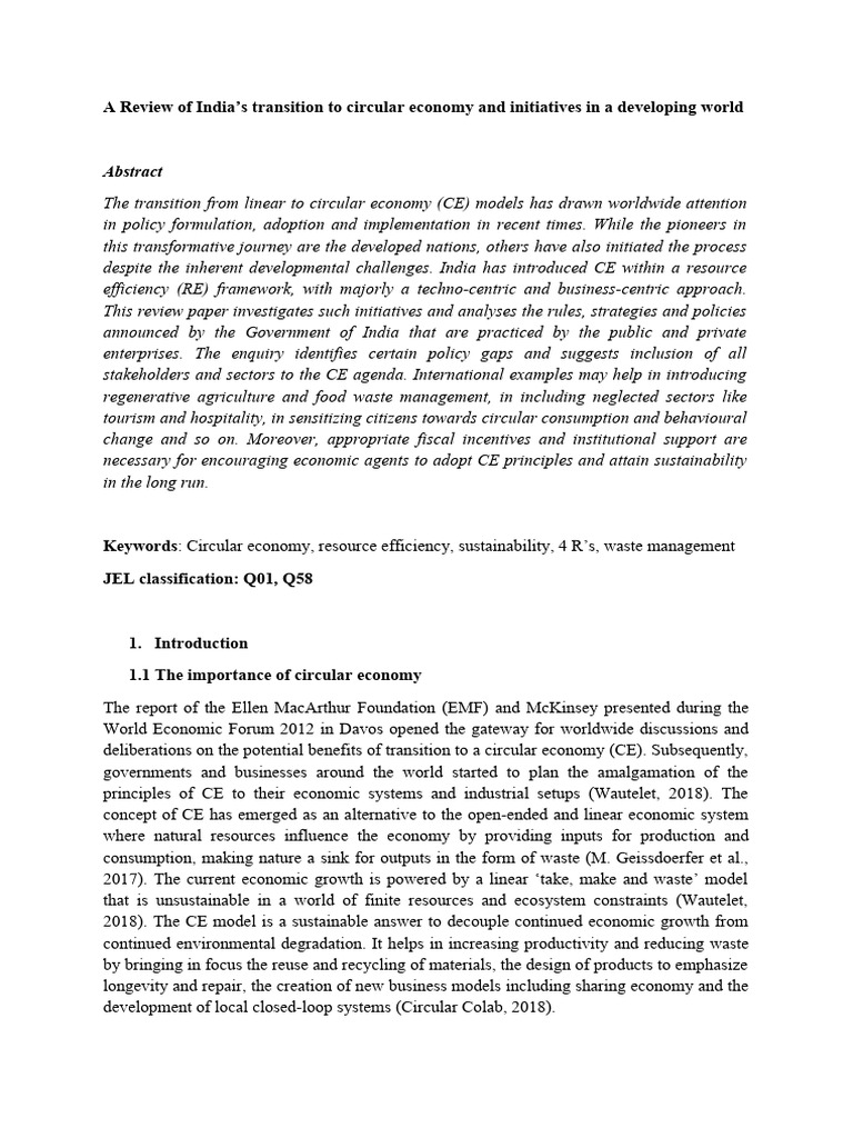 Manuscript 2 | PDF | Sustainability | Recycling