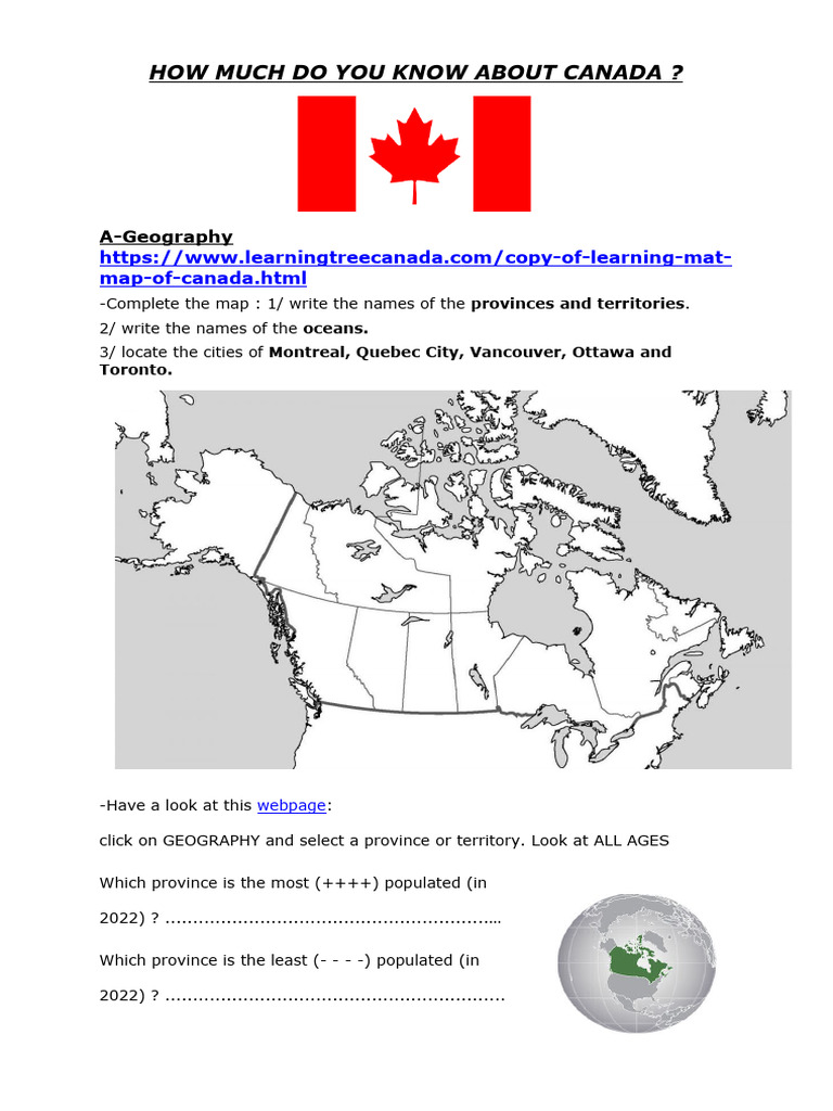 Webquest Canada | PDF | Business | Travel