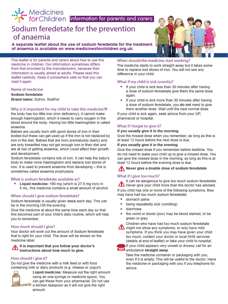 Sodium Feredetate For Prevention of Anaemia 1 | PDF | Anemia | National ...