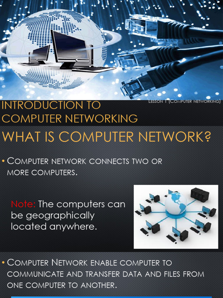 Lesson1 Computer Networking Pdf Computer Network Network Switch 1502