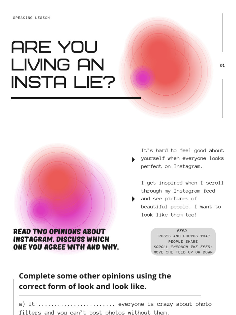 Are You Living An Insta Lie 4 | PDF | Social Media | Popular Culture ...