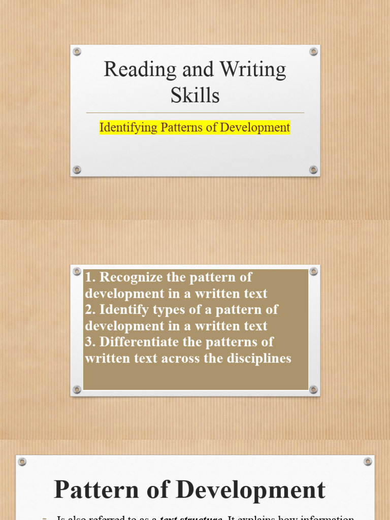 Patterns of Development | PDF | Human Communication | Cognition