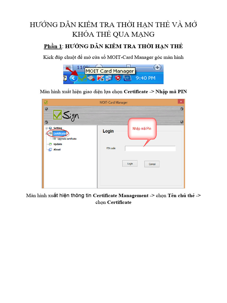 Huong Dan Kiem Tra Thoi Han The Va Unblock The Bi Khoa | PDF