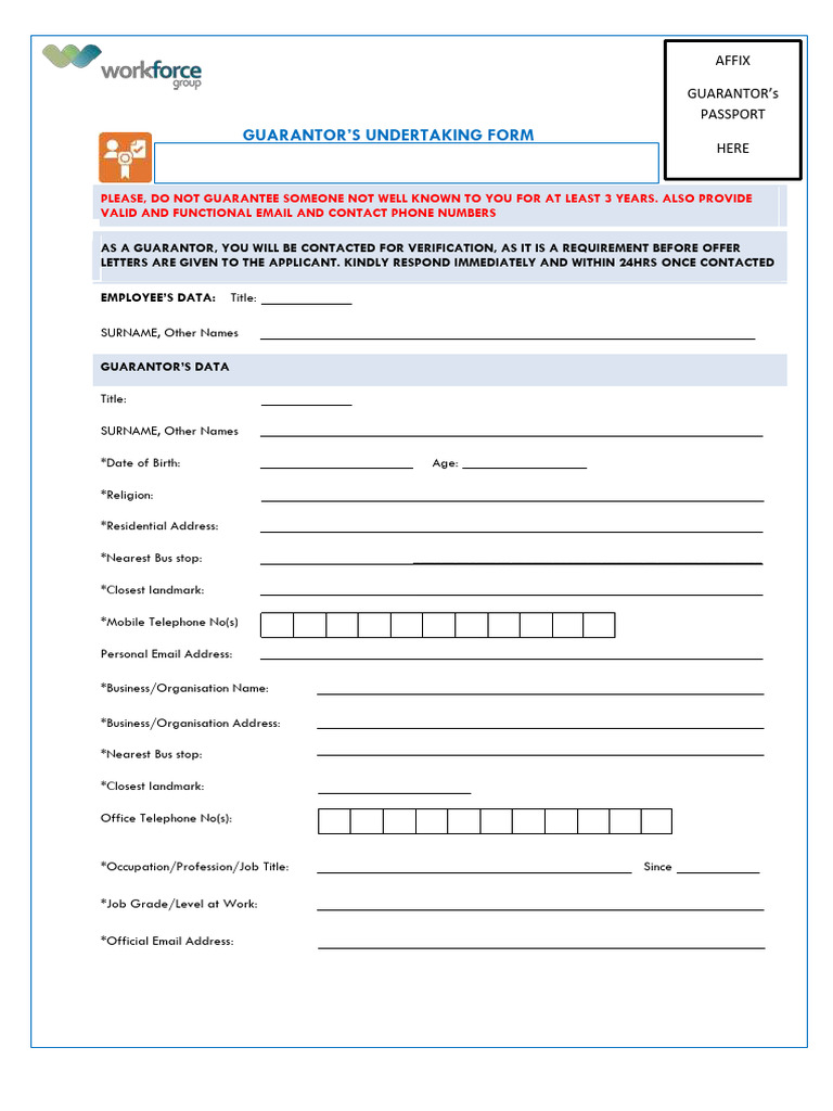 Guarantor Form (2) | PDF | Legal Liability | Surety