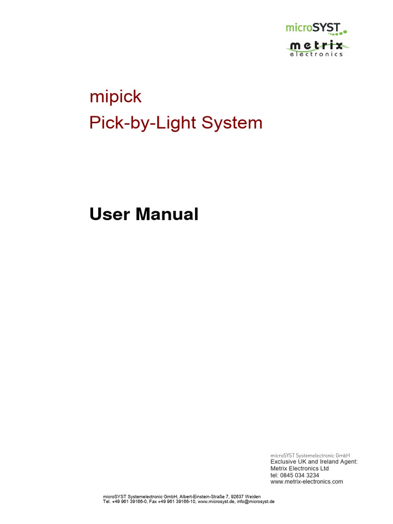 1407154684-User Manual Mipick General 1.30m | PDF | Input/Output | Computer Network