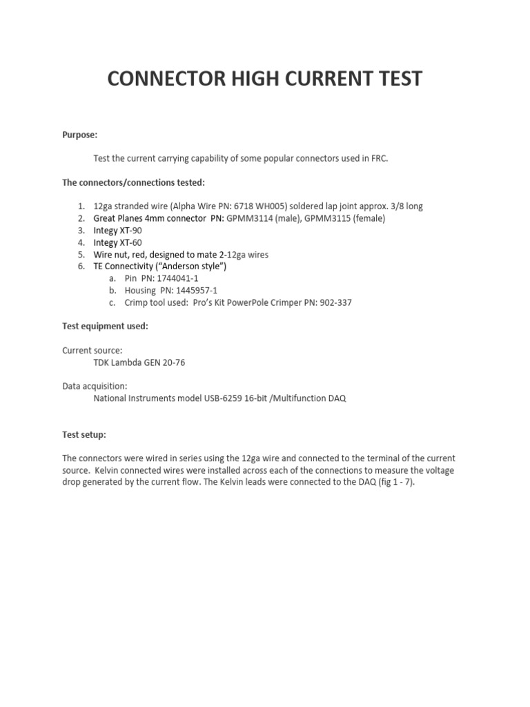 Connector Tests | Download Free PDF | Electrical Connector | Electrical ...