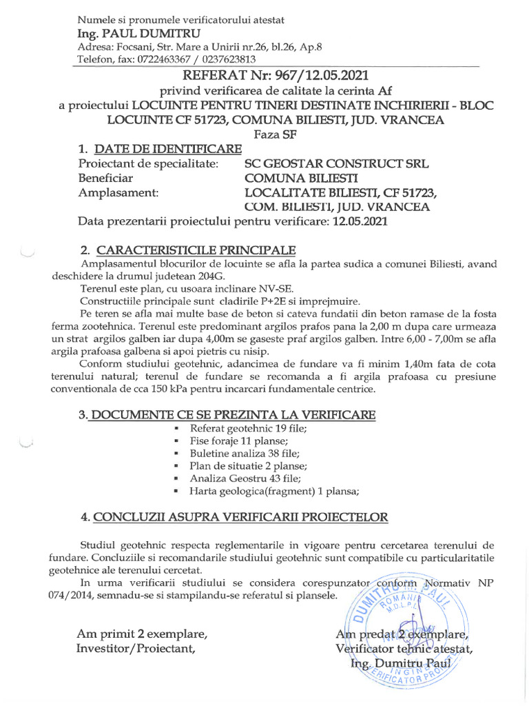 Studiu Geotehnic | PDF