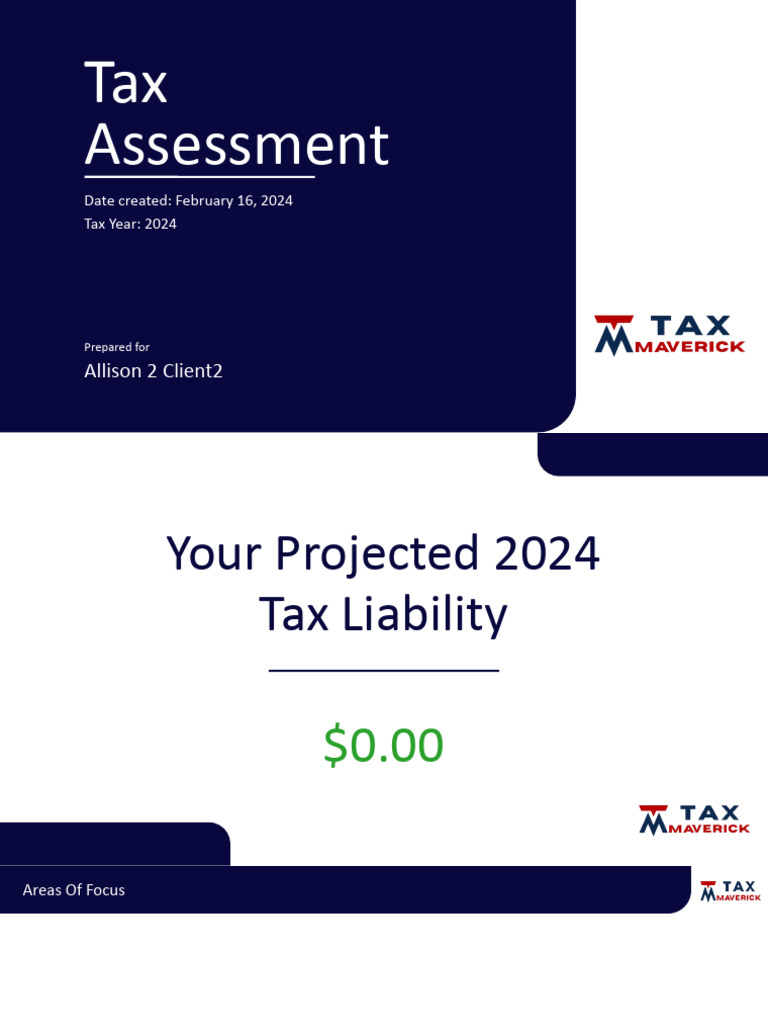 2024 Tax Liability Assessment Report | PDF | Wealth | Taxes