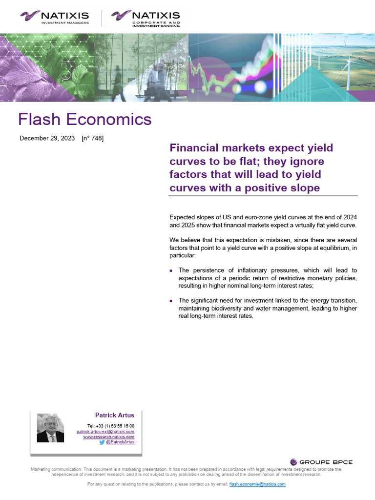 Financial Markets Expect Yield Curves To Be Flat They Ignore Factors That Will Lead To Yield ...
