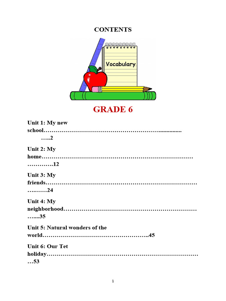 Grade 6 School Curriculum Overview | PDF