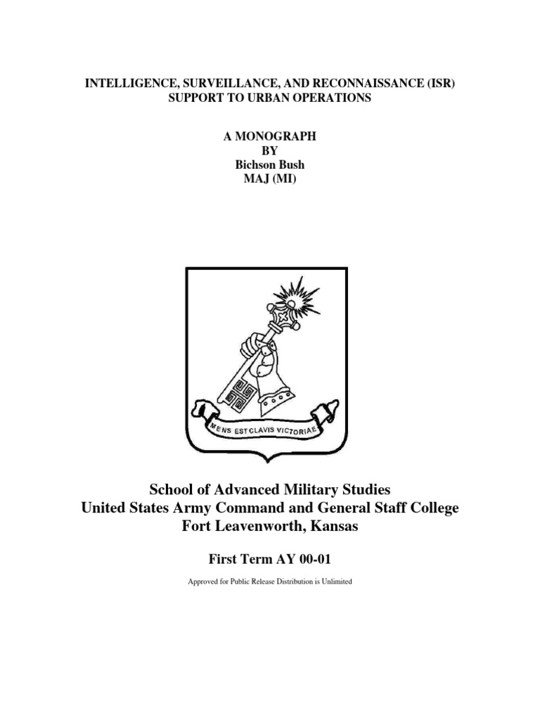 2000 《Intelligence, Surveillance, And Reconnaissance (ISR) Support to ...