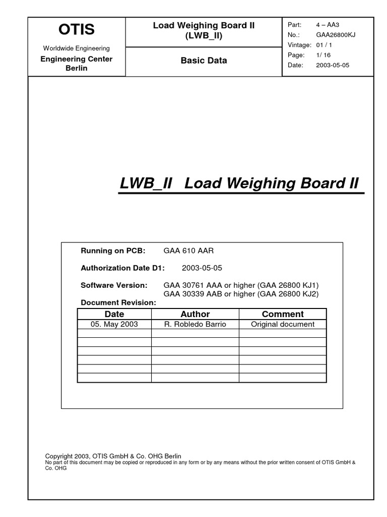 LWB II Basic Data Gaa26800kj | PDF | Microcontroller | Digital Electronics