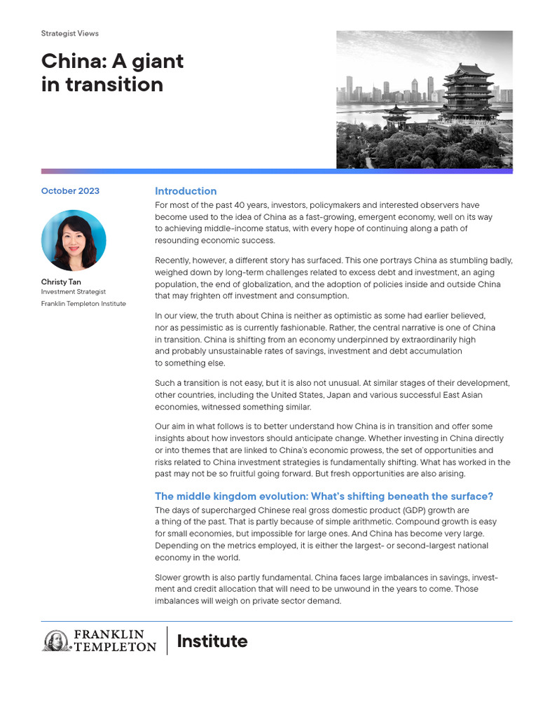 China's Economic Transition Insights | PDF | Investing | Securities ...