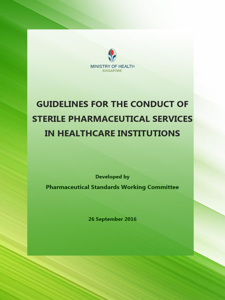 MOH Guidelines For Conduct of Sterile Pharma Services in Institutions ...