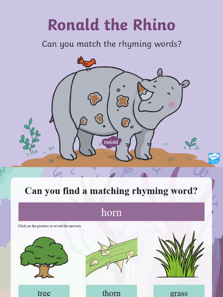 ronald-the-rhino-rhyming-powerpoint | PDF
