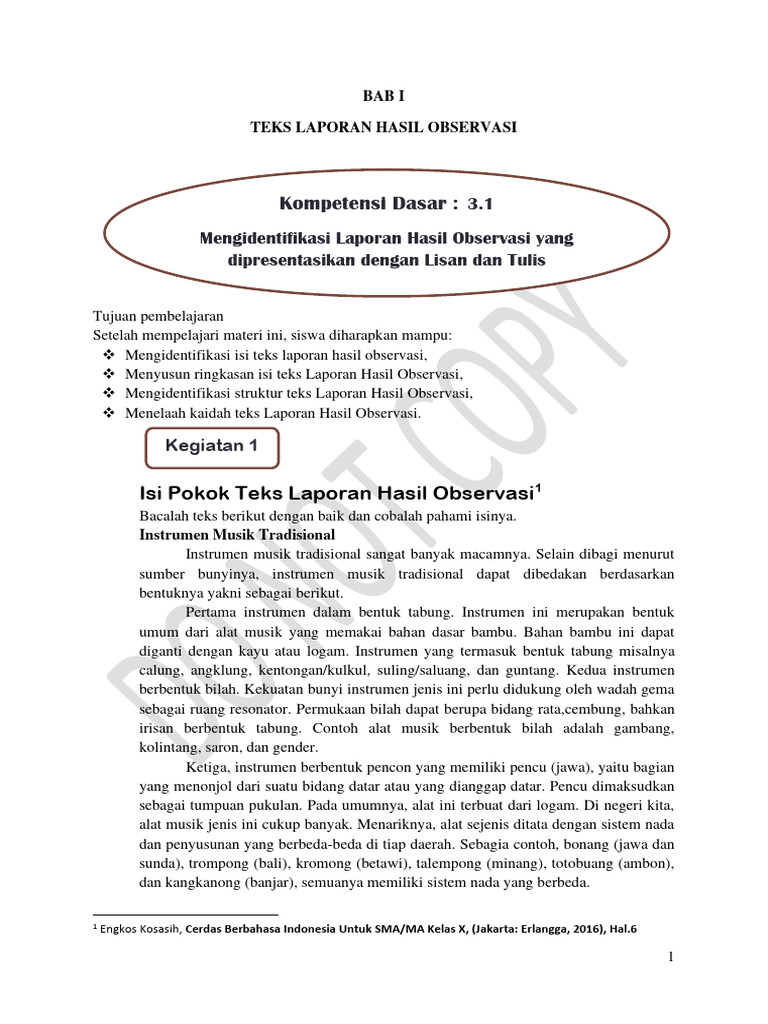 Modul BINDO X Ibu Sabina | PDF