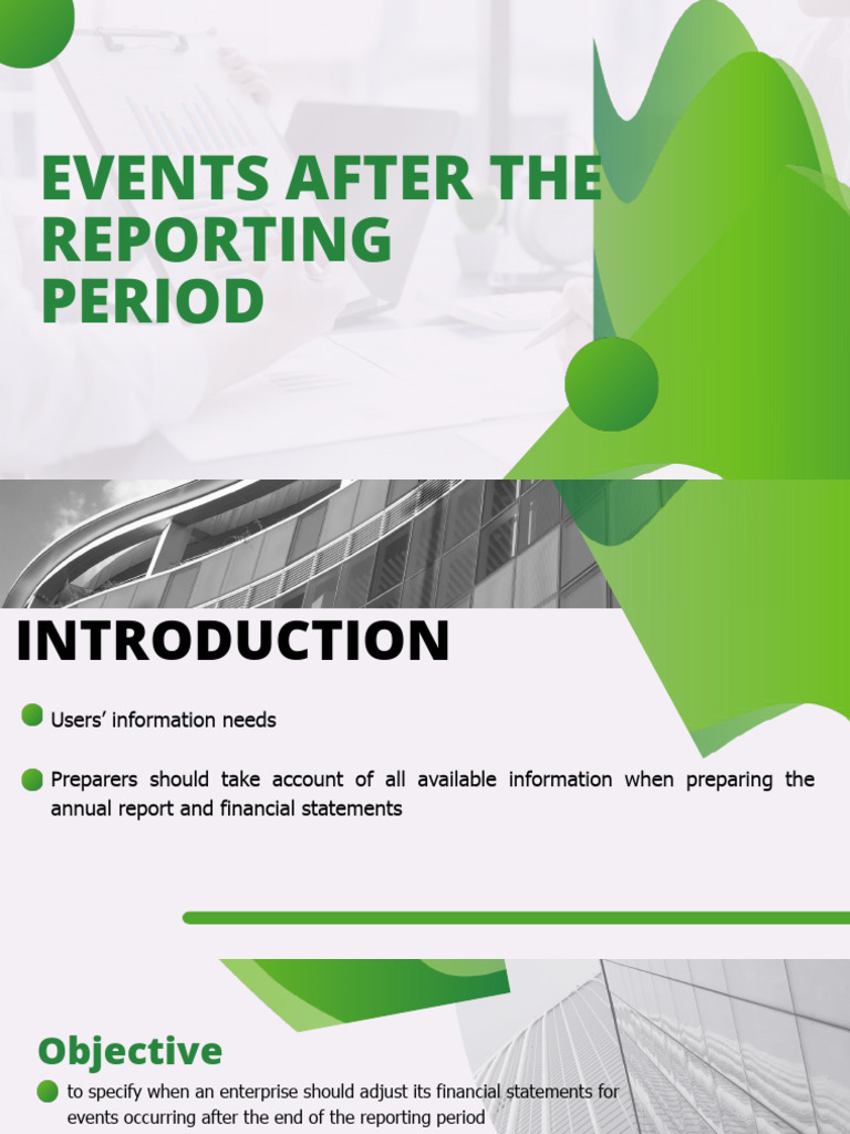 Events After Reporting Period Explained | PDF | Dividend | Going Concern