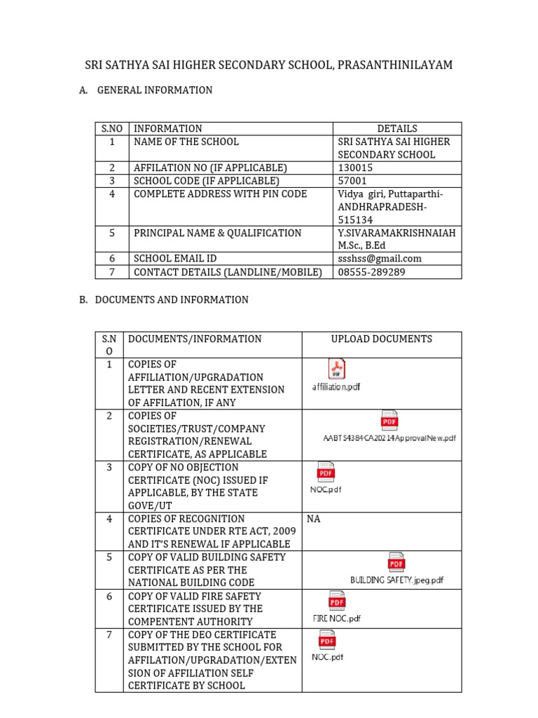 Mandatory Public Disclosure (SSSHSS) | PDF
