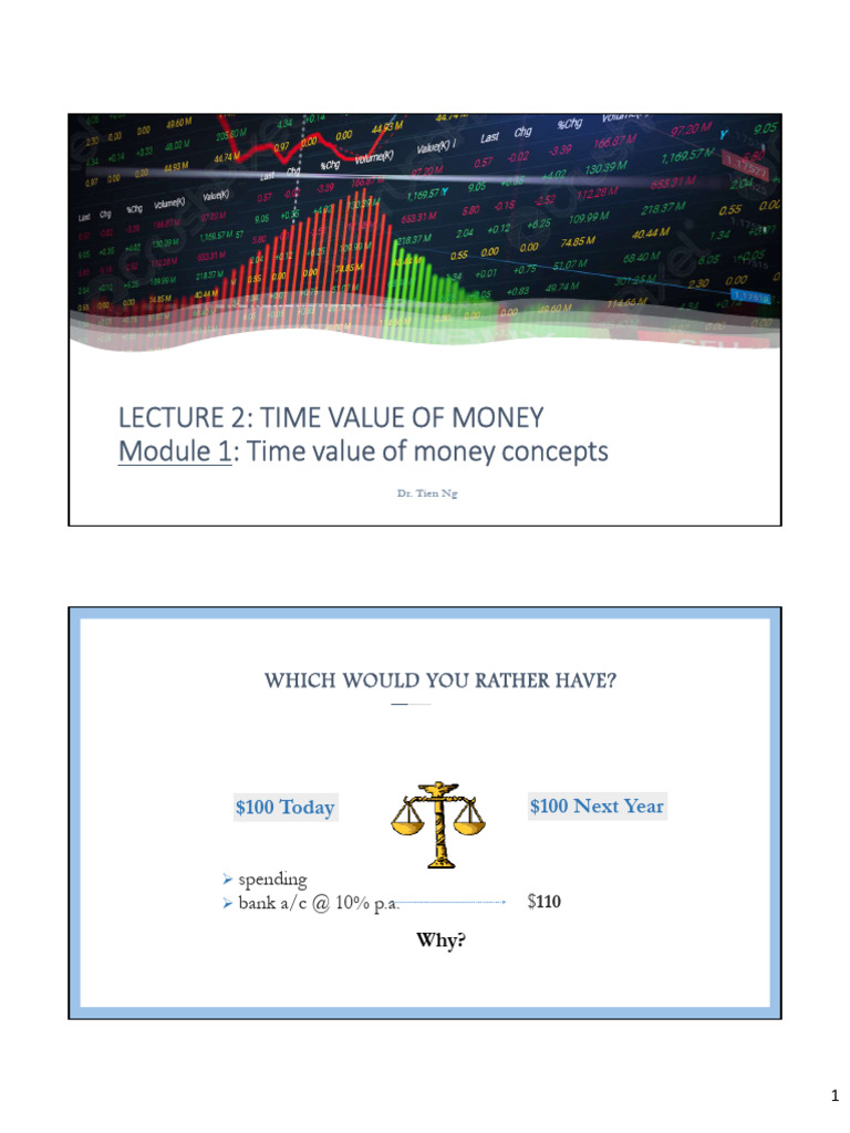 Lecture 2 | PDF | Present Value | Time Value Of Money