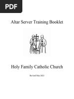 Alter Server Training Manual | PDF | Eucharist | Altar