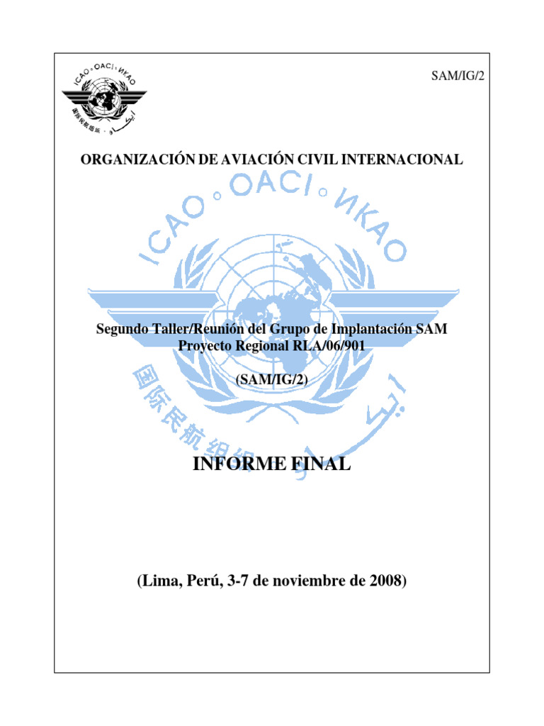 SAMIG InformeFinal | PDF | Aviación | Aeroespacial